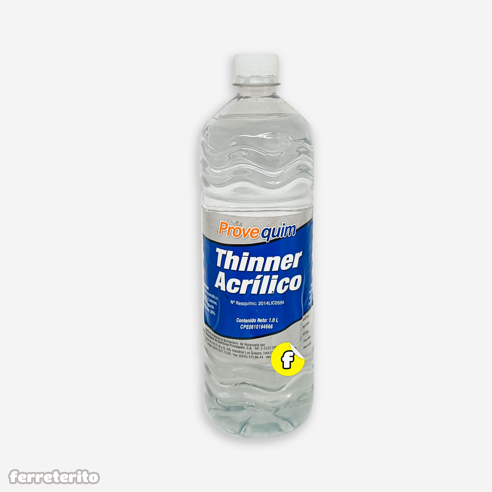 Thinner Acrilico 1 Litro PROVEQUIM - Ferreterito Margarita
