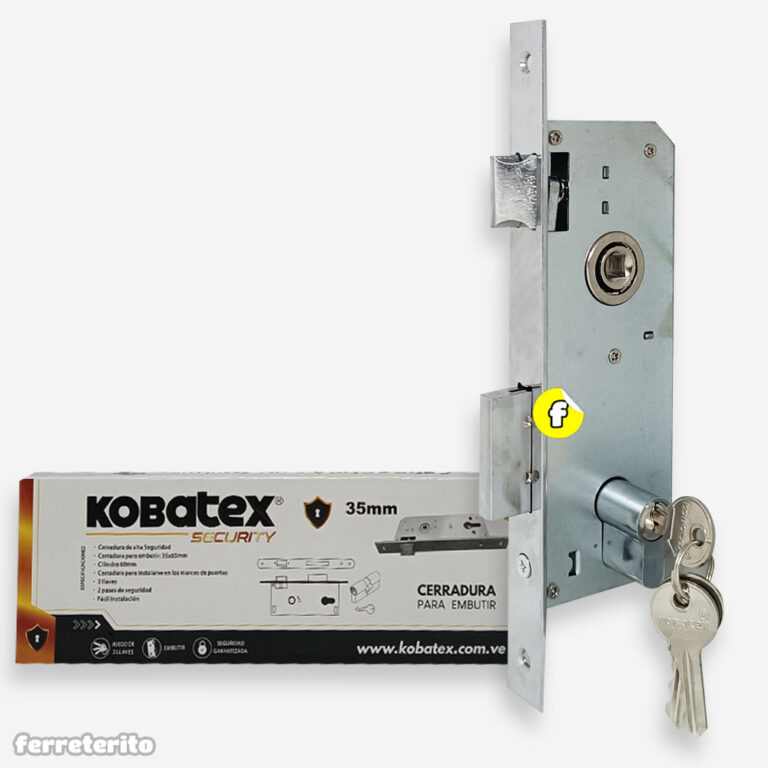 Cerradura para Embutir de 35mm KOBATEX - Ferreterito Margarita
