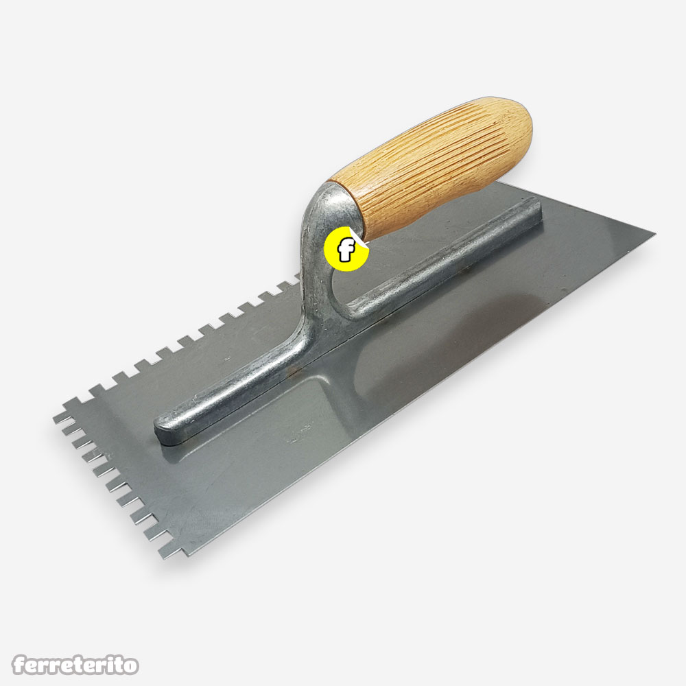 Llana Dentada Metalica Mango Madera - Ferreterito Margarita