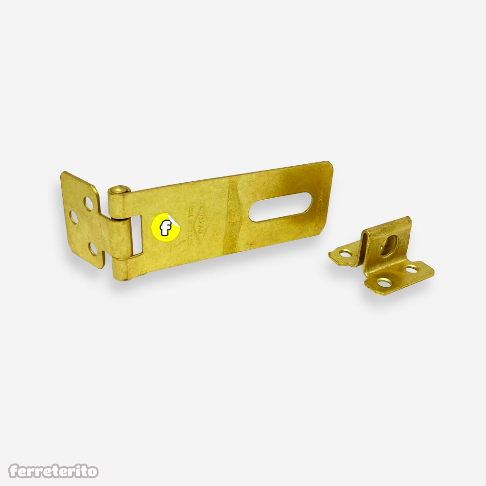 Aldaba Porta Candado 3" Dorado - Ferreterito Margarita